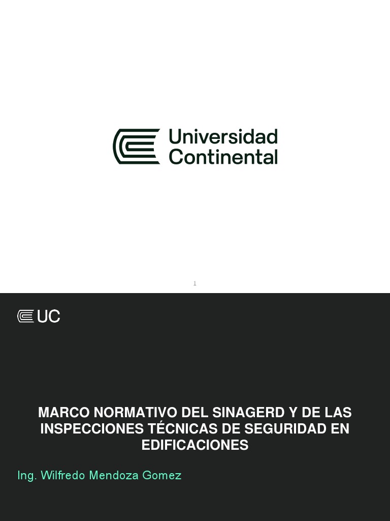 PPT Marco Normativo Del SINAGERD y La ITSE | PDF | Reducción de ...