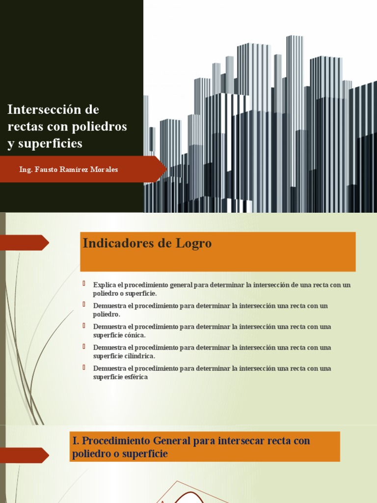 Interseccion Recta Poliedro | PDF