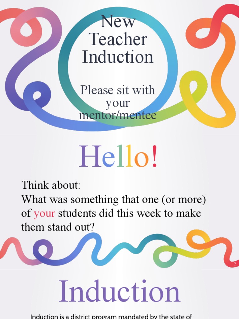 New Teacher Induction Slides August 23 2021 | PDF | Mentorship | Pedagogy