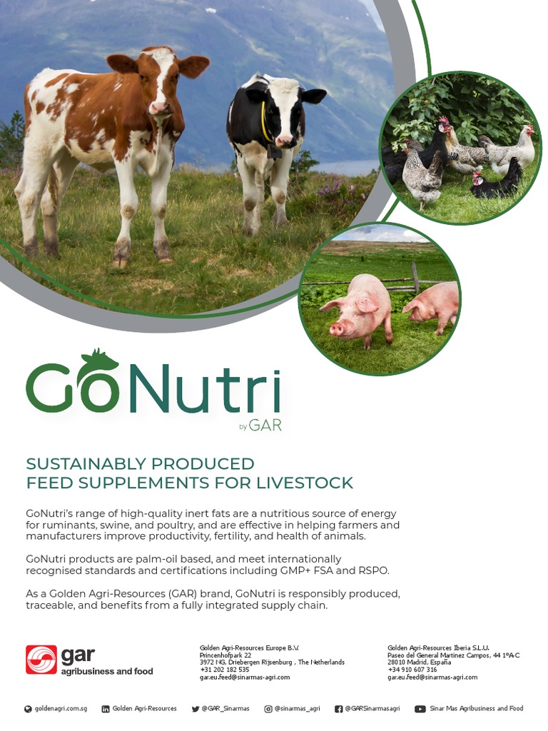 Sustainably Produced Feed Supplements For Livestock | PDF | Fat | Milk