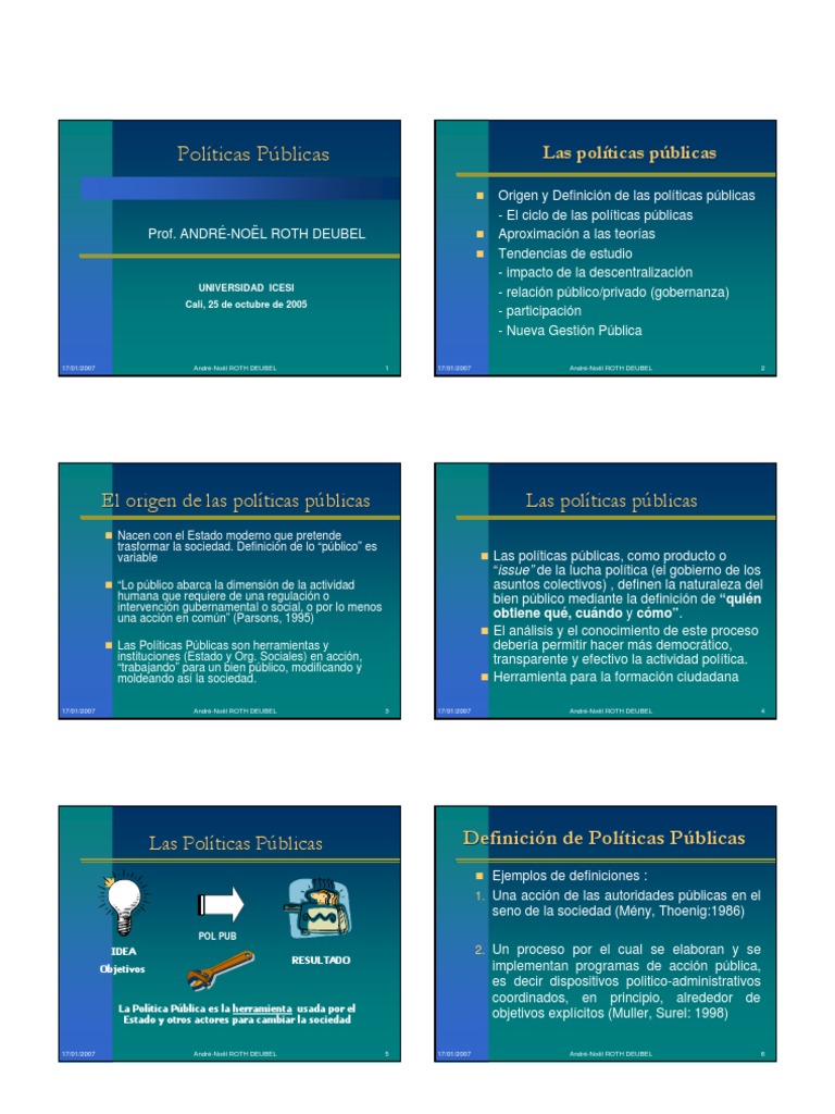 Andre Noel Roth0 | PDF | Gobernancia | Ciencias Políticas