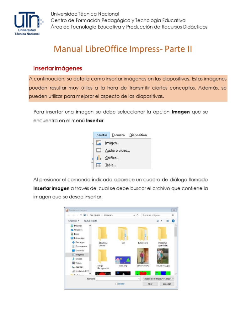 Manual LibreOffice Impress Parte II | PDF | Tecnologia Educacional ...