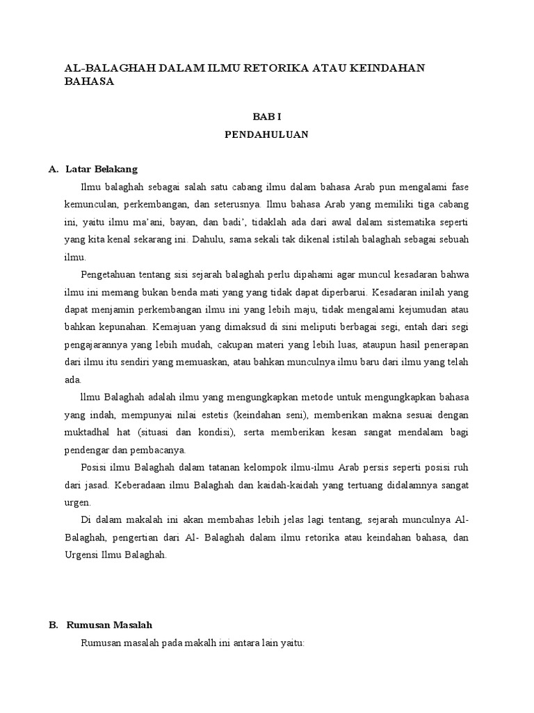 Ilmu Balaghah | PDF