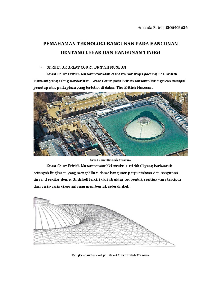 Struktur Gridshell Great Court | PDF