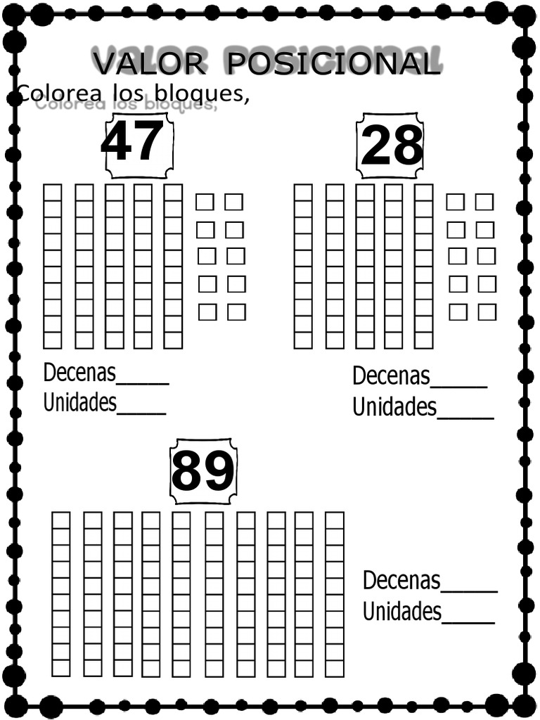 Fichas-Para-Trabajar-El-Valor-Posicional 5 | PDF