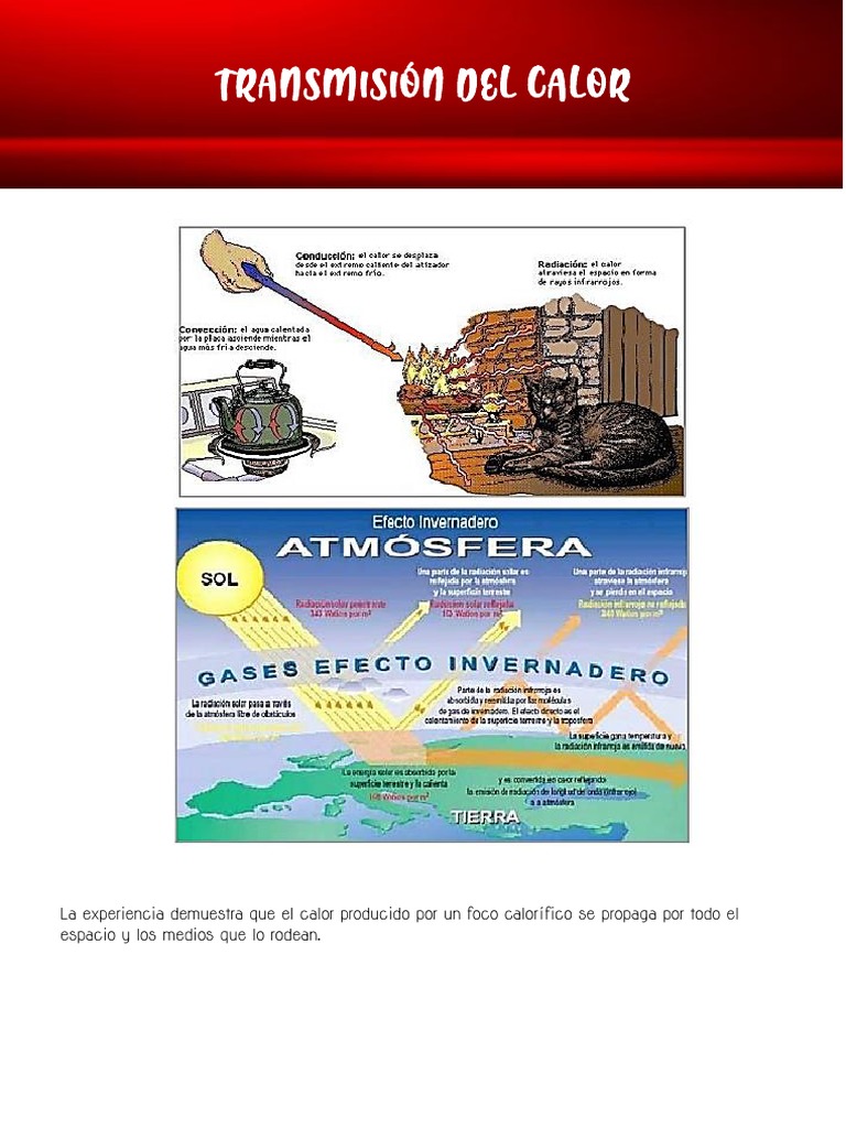 Transmisión Del Calor | PDF | Conduccion termica | Calor