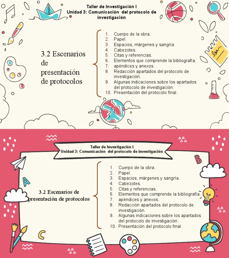 3.2 Escenarios de Presentación de Protocolos | PDF