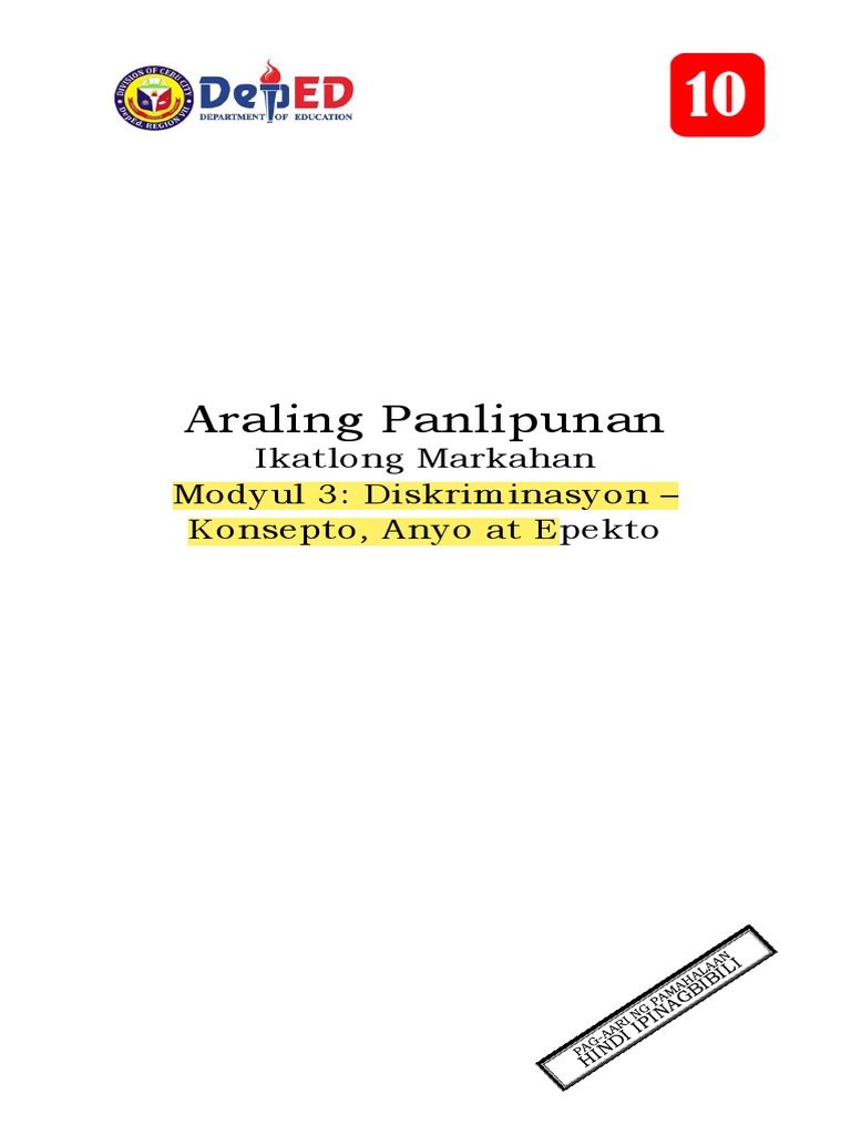 Copy of Modyul 3 AP10 Ikatlong Markahan | PDF