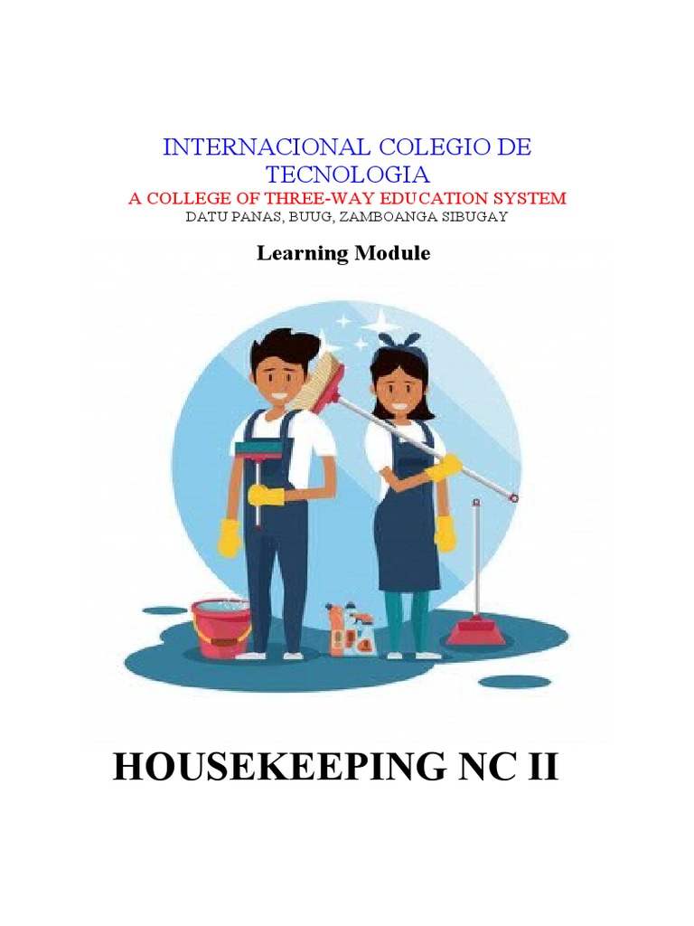 Housekeeping NC II Learning Module | PDF | Occupational Safety And ...