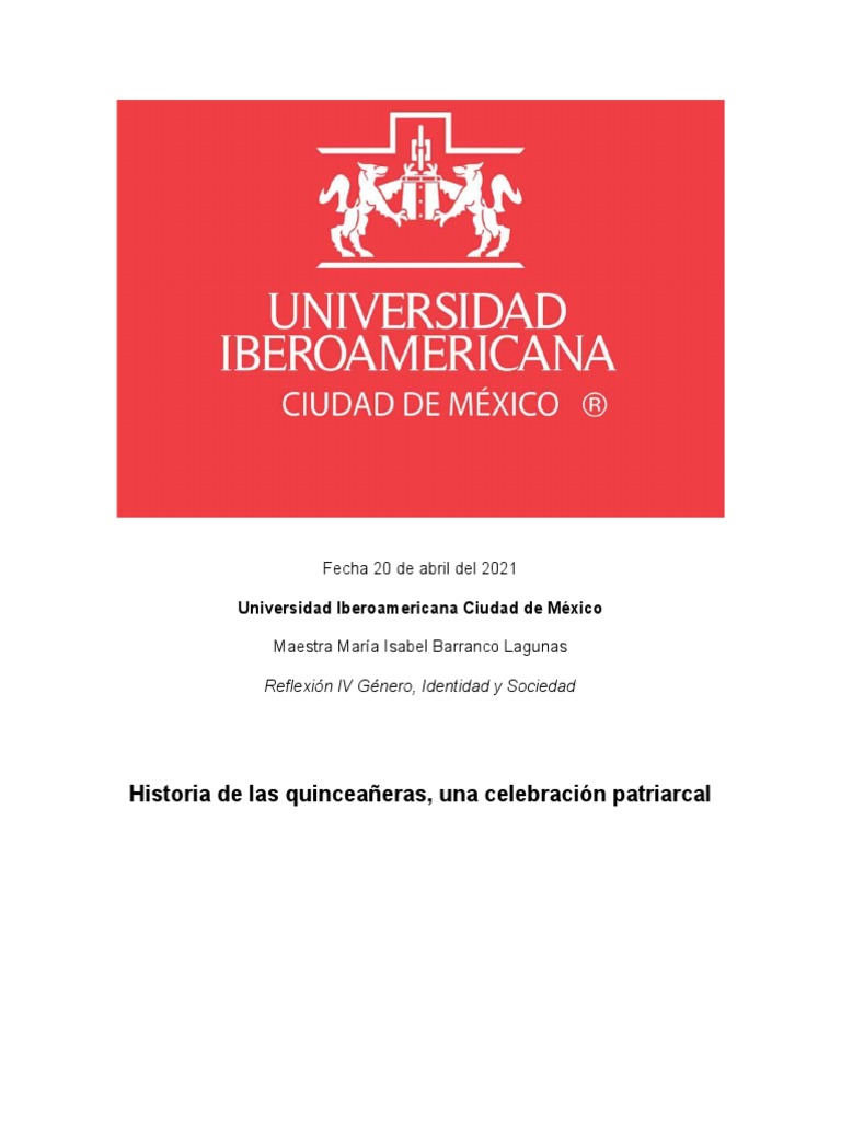 Historia y significado de las quinceañeras | PDF | México | America latina
