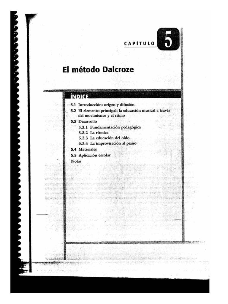 Capitulo V - El Método Dalcroze | PDF