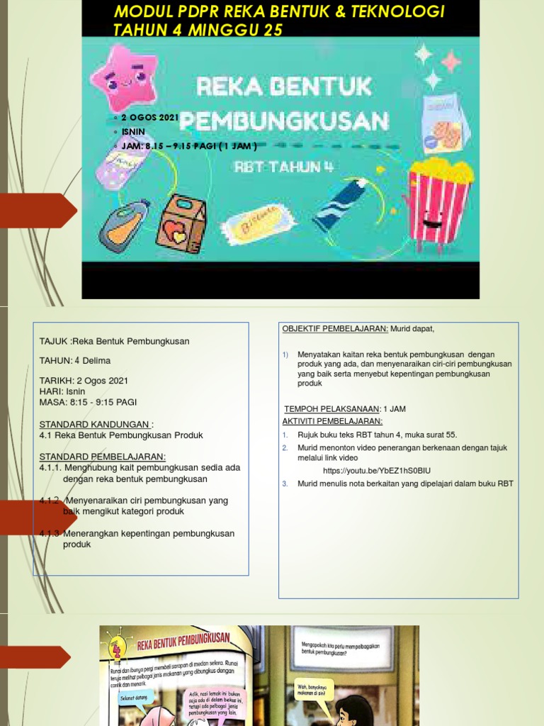 Modul PDPR Tahun 4d Mggu 25 - Isnin | PDF