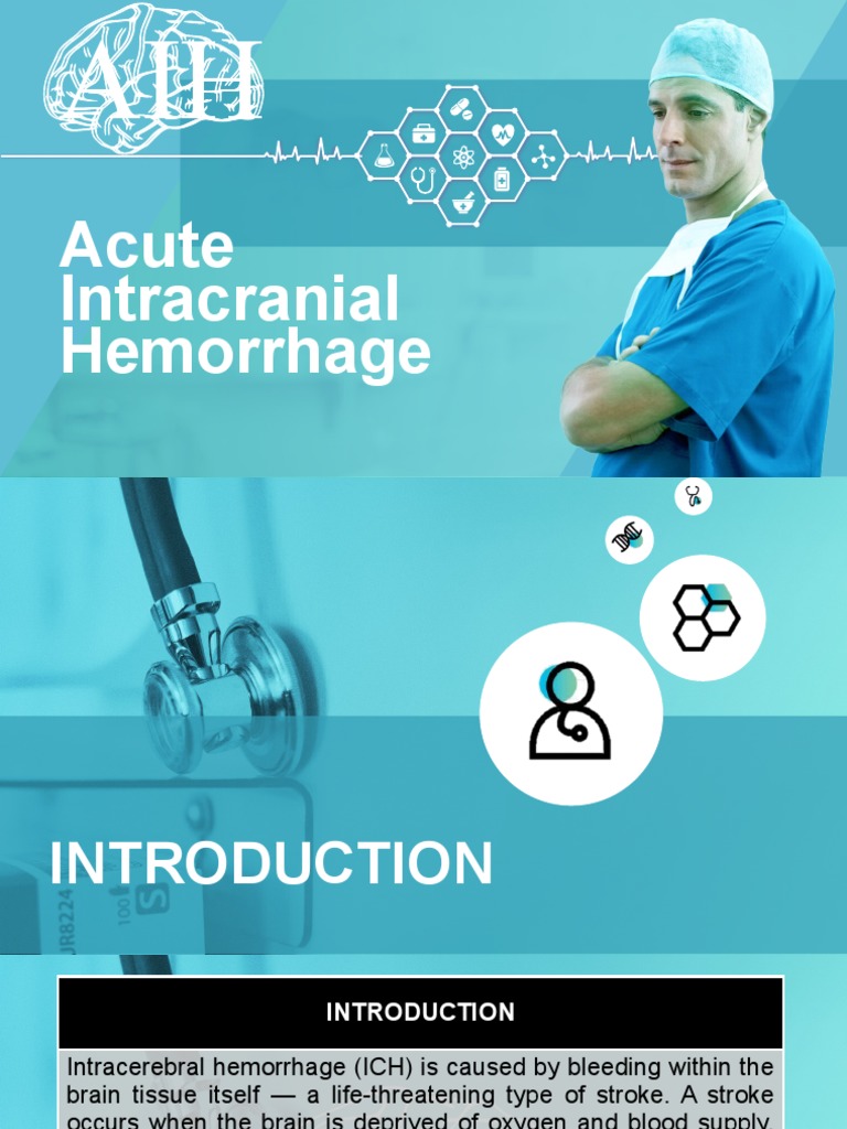 Acute Intracranial Hemmorhage Case Study | PDF | Stroke | Pneumonia