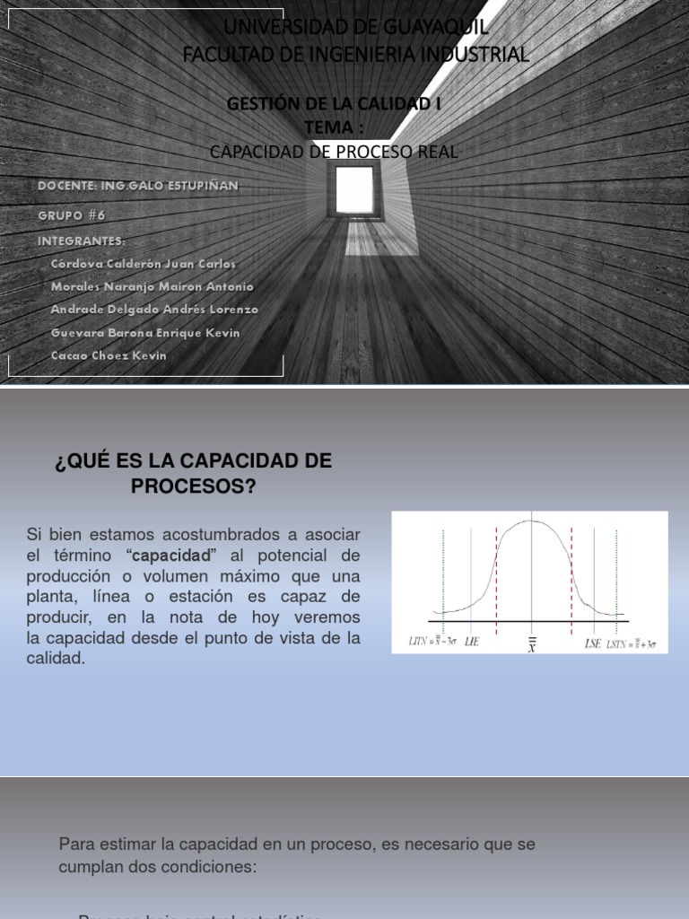 Capacidad de Procesos Real | PDF