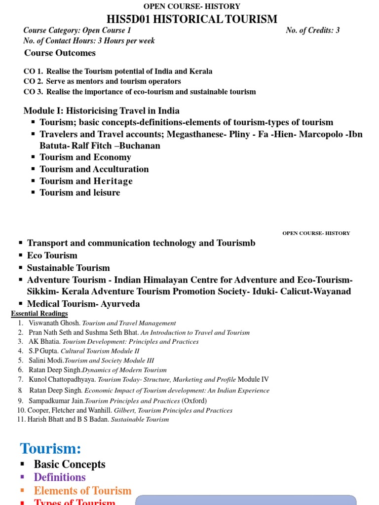 02 Tourism Basic Concepts | PDF | Tourism | Leisure