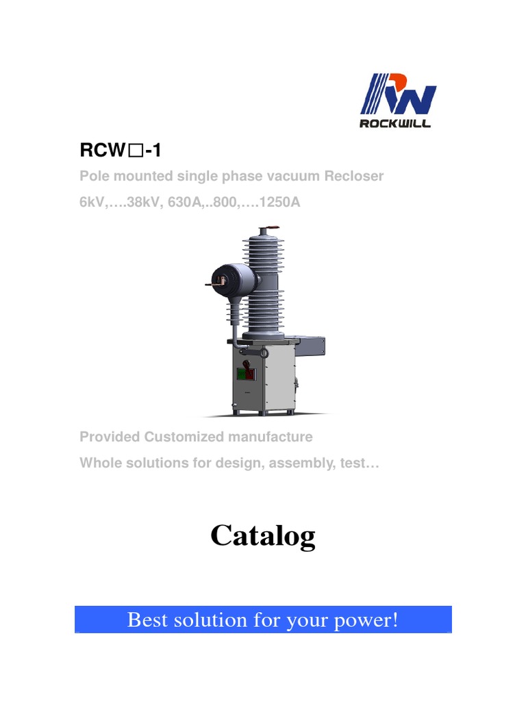 Single Phase Recloser Catalog | PDF | Insulator (Electricity ...