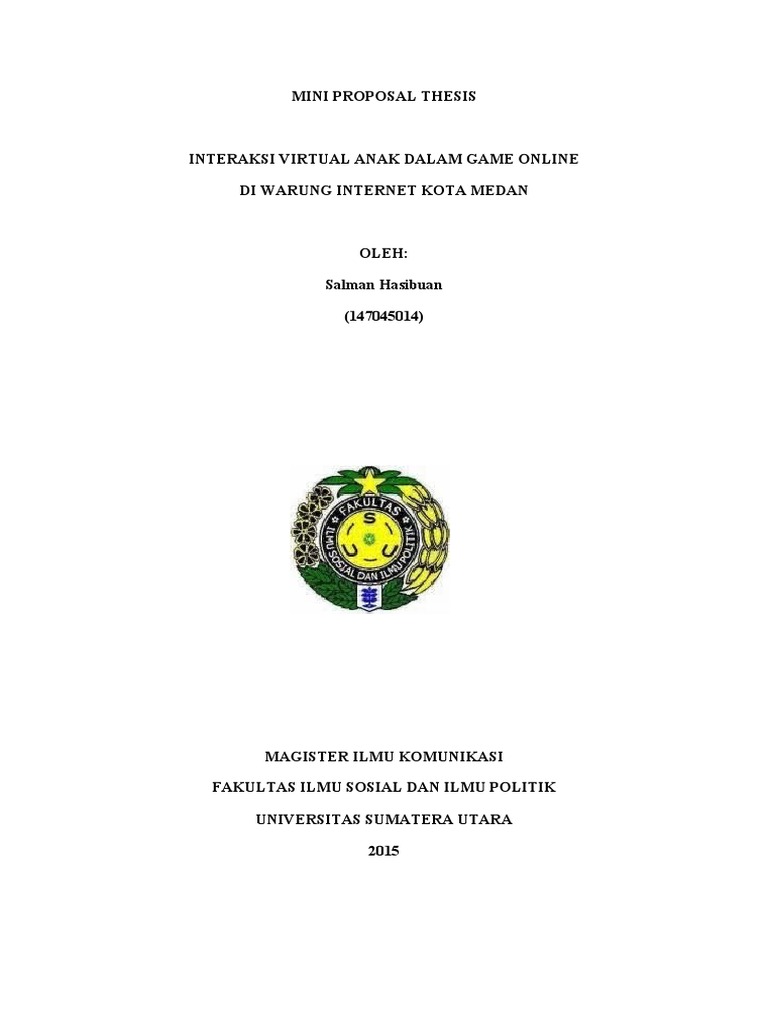 Proposal Disertasi | PDF
