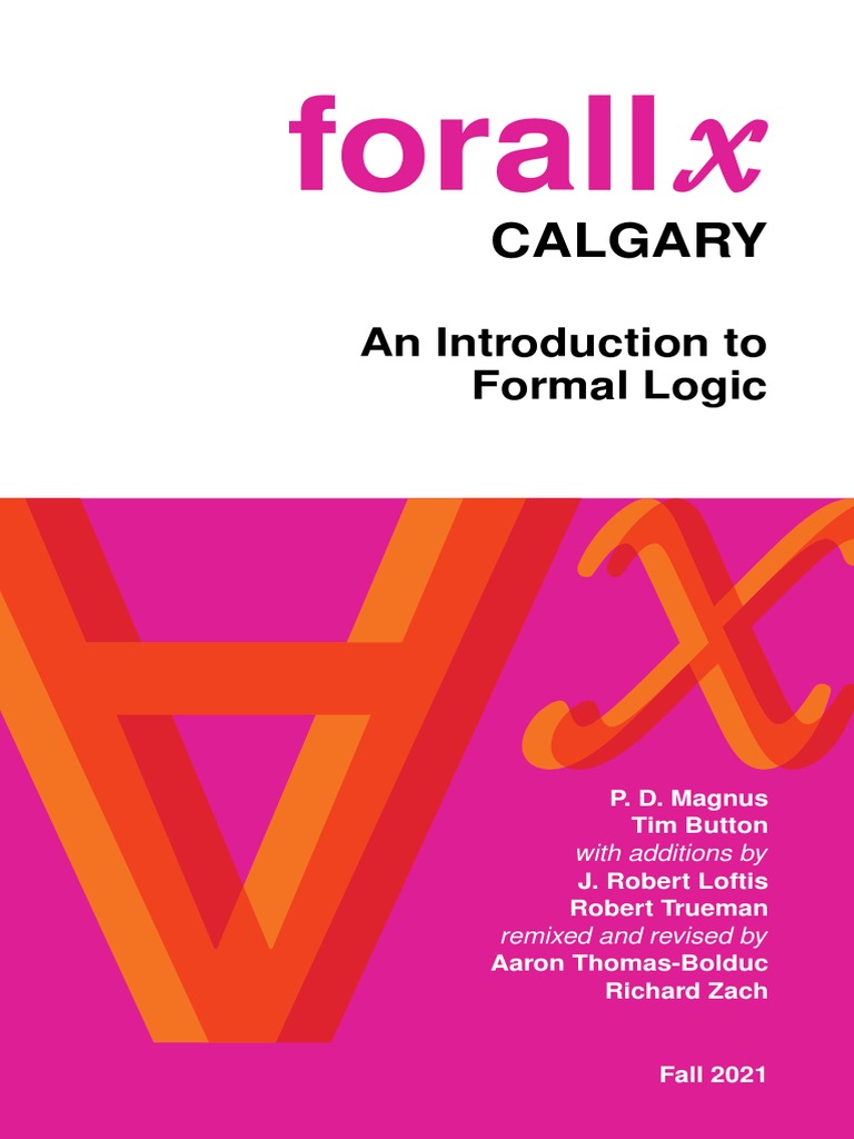 Magnus2021-Forall X - An Introduction To Formal Logic | PDF | Argument ...