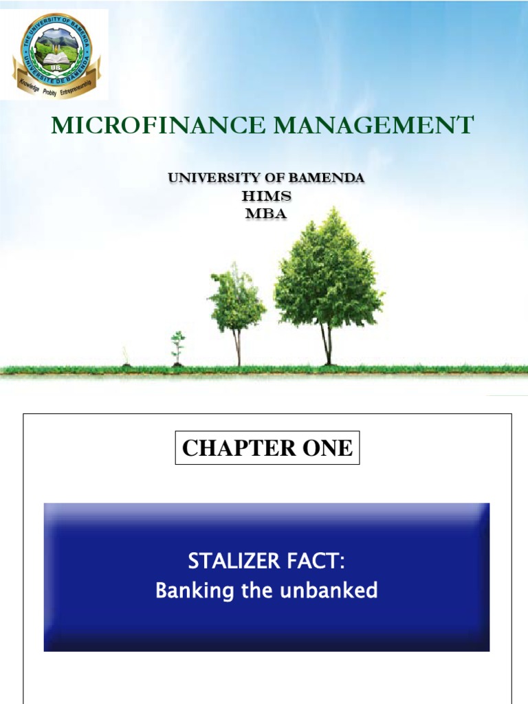 Microfinance Management 4 Hims | PDF | Microfinance | Interest