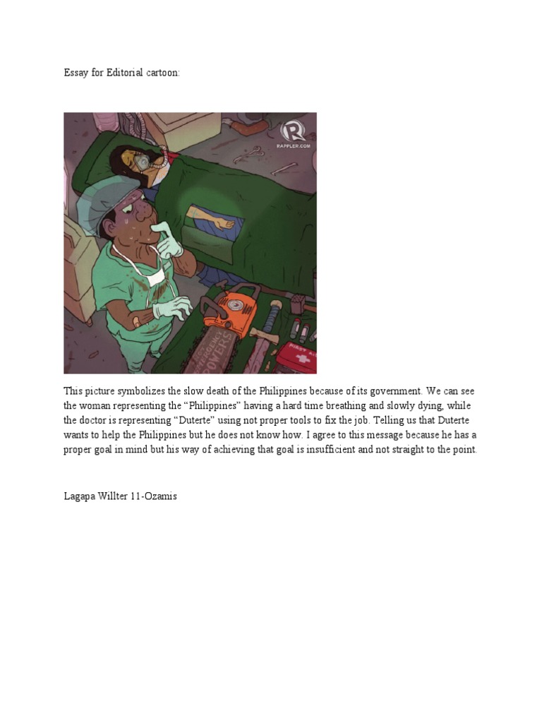 Essay For Editorial Cartoon | PDF