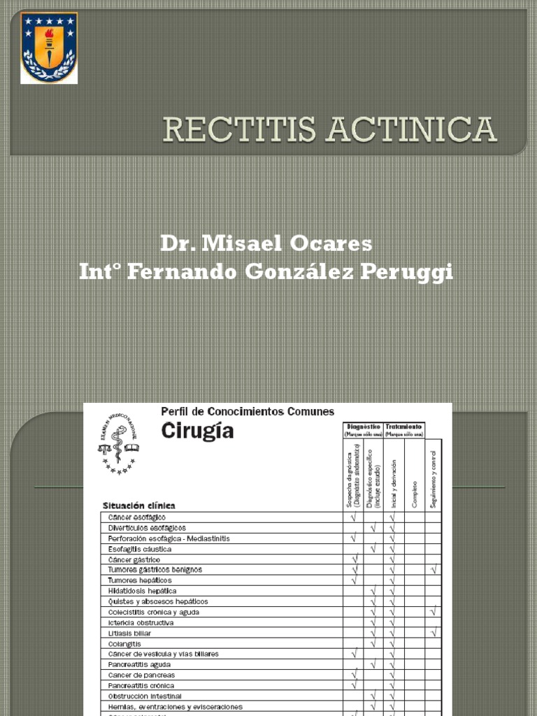 Rectitis Actinica | PDF | Cáncer | Terapia de radiación
