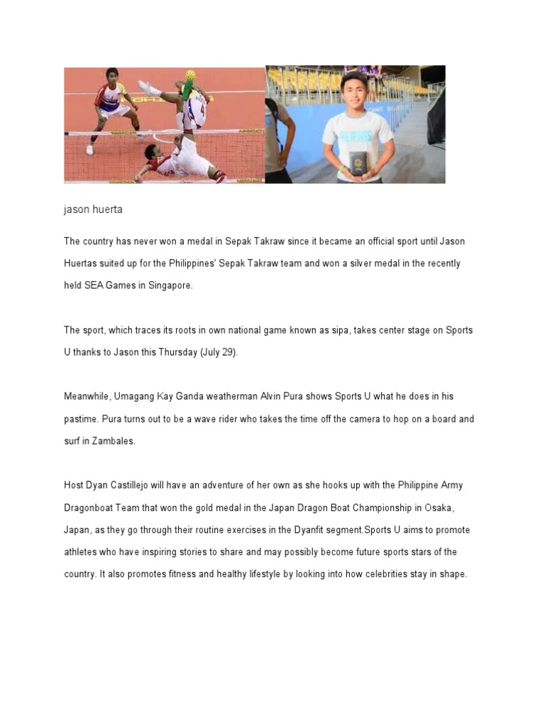 Jason Huerta's Historic Silver Medal | PDF
