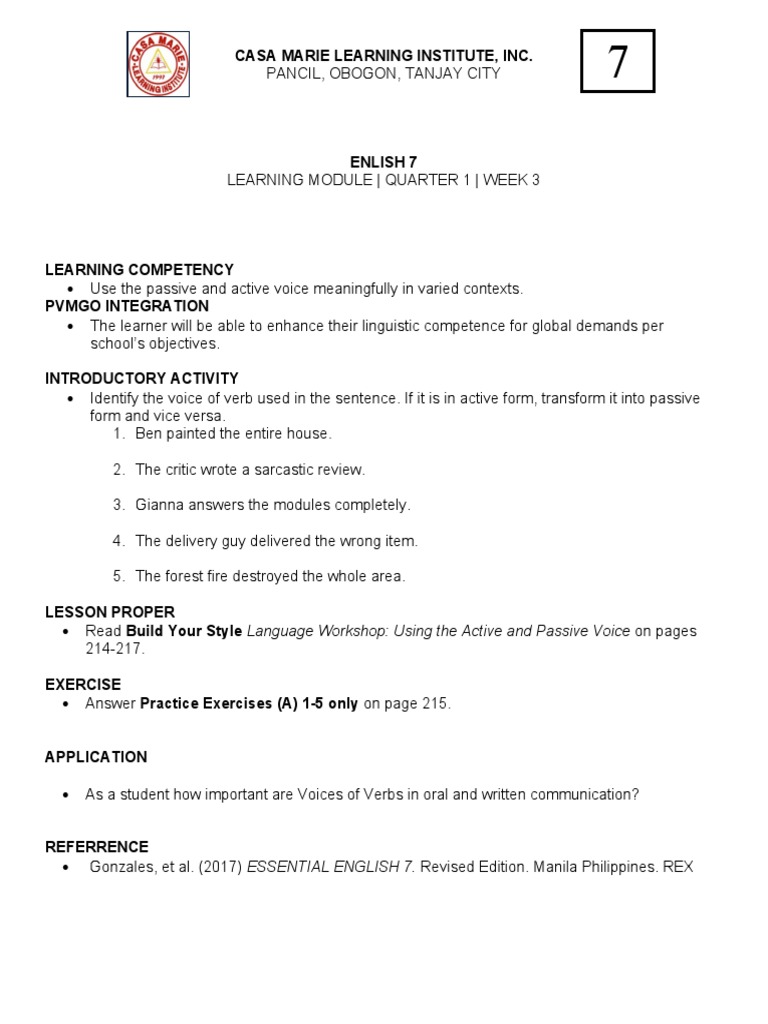 Casa Marie Learning Institute, Inc | PDF