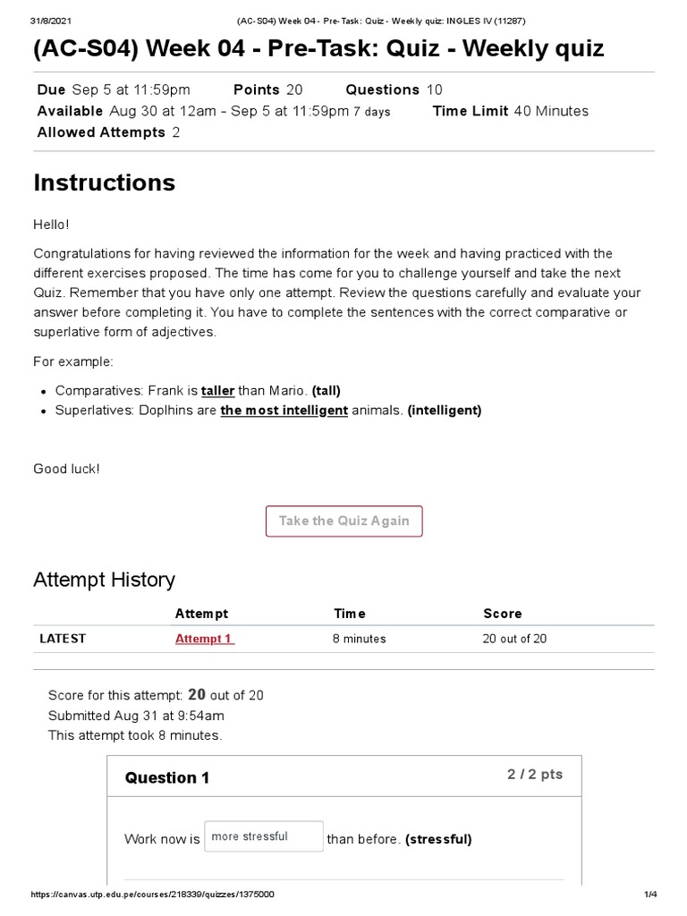 Week 04 Listening Quiz Instructions | PDF | Linguistics | Cognitive Science