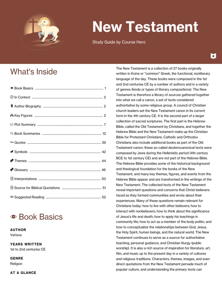 New Testament | PDF | Jesus | Paul The Apostle