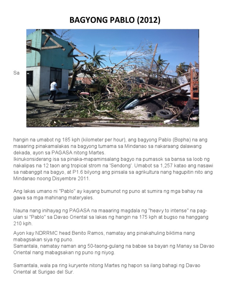 Bagyong Pablo | PDF