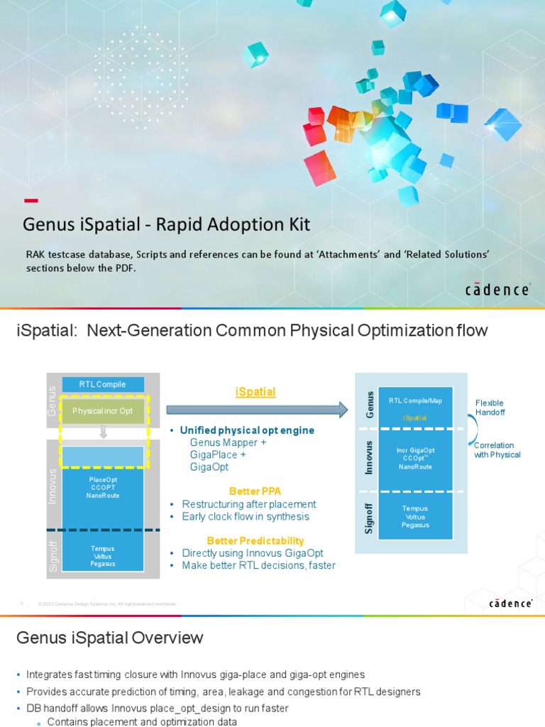 Genus ISpatial RAK.v1 | PDF | Library (Computing) | Computer Engineering