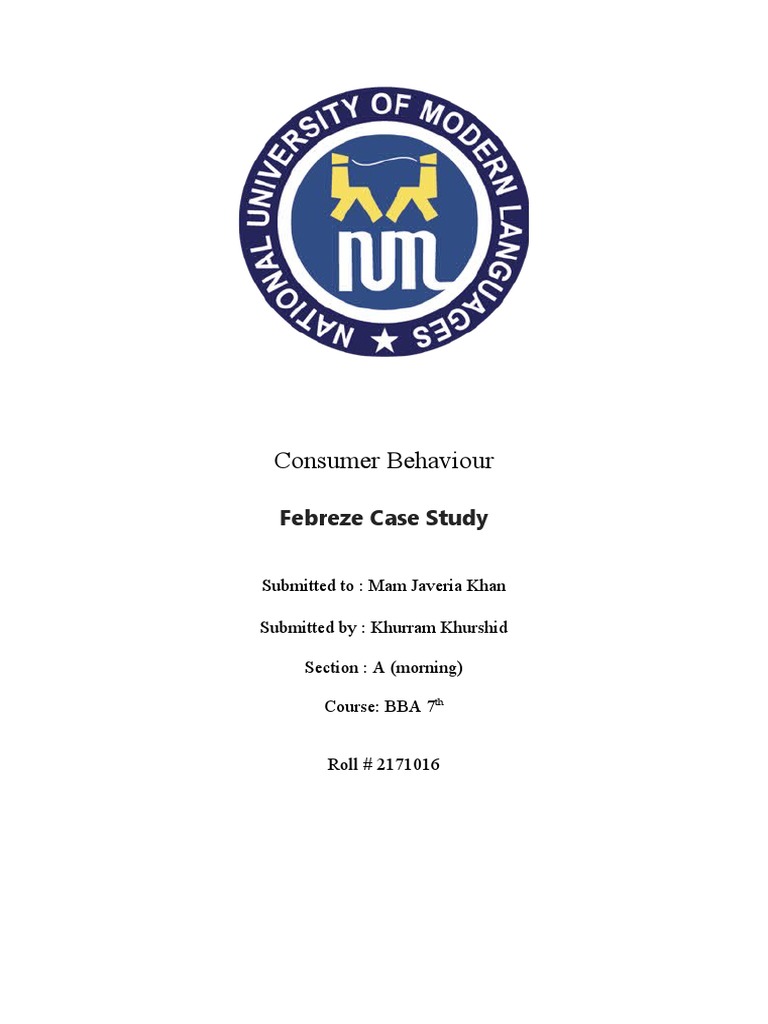 Febreze Case Study | PDF | Perception | Odor