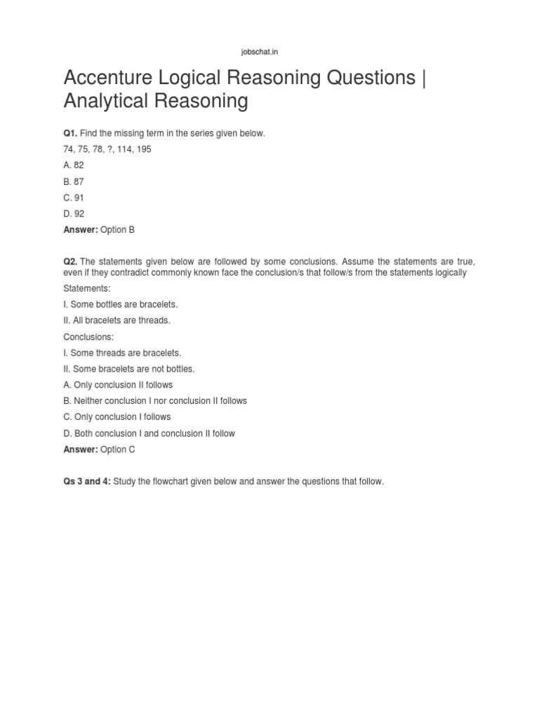Accenture Logical Reasoning Questions Analytical Reasoning Pdf Logic