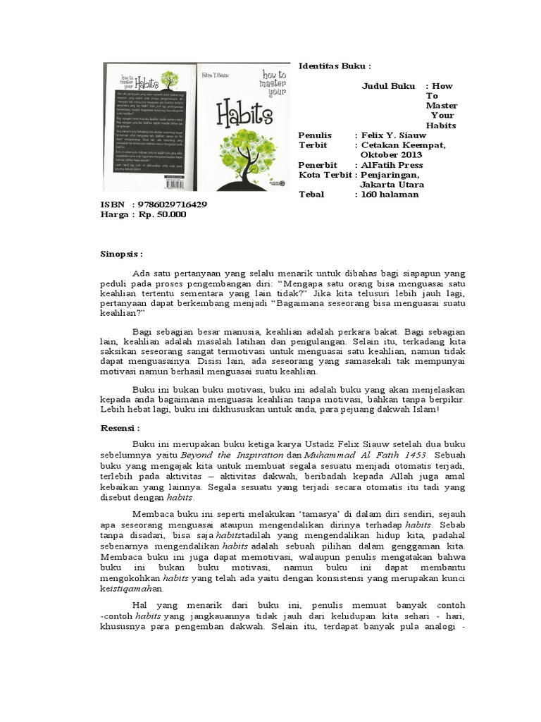 Resensi Buku Habit | PDF