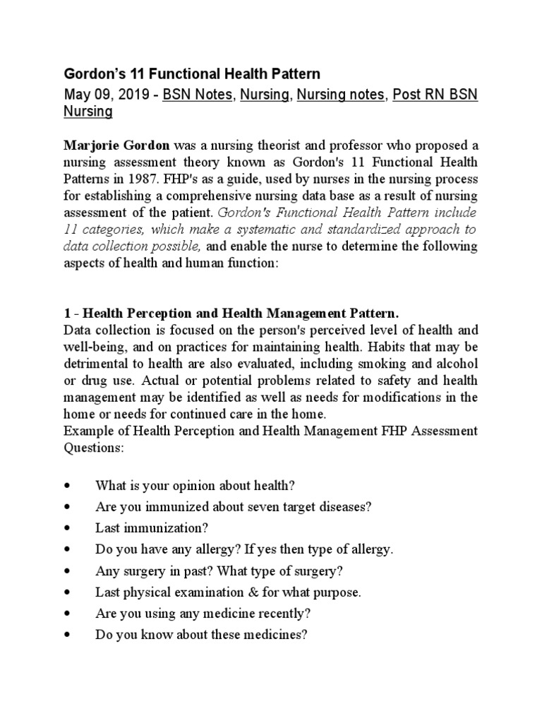 Nursing Assessment Guide | PDF | Nursing | Perception