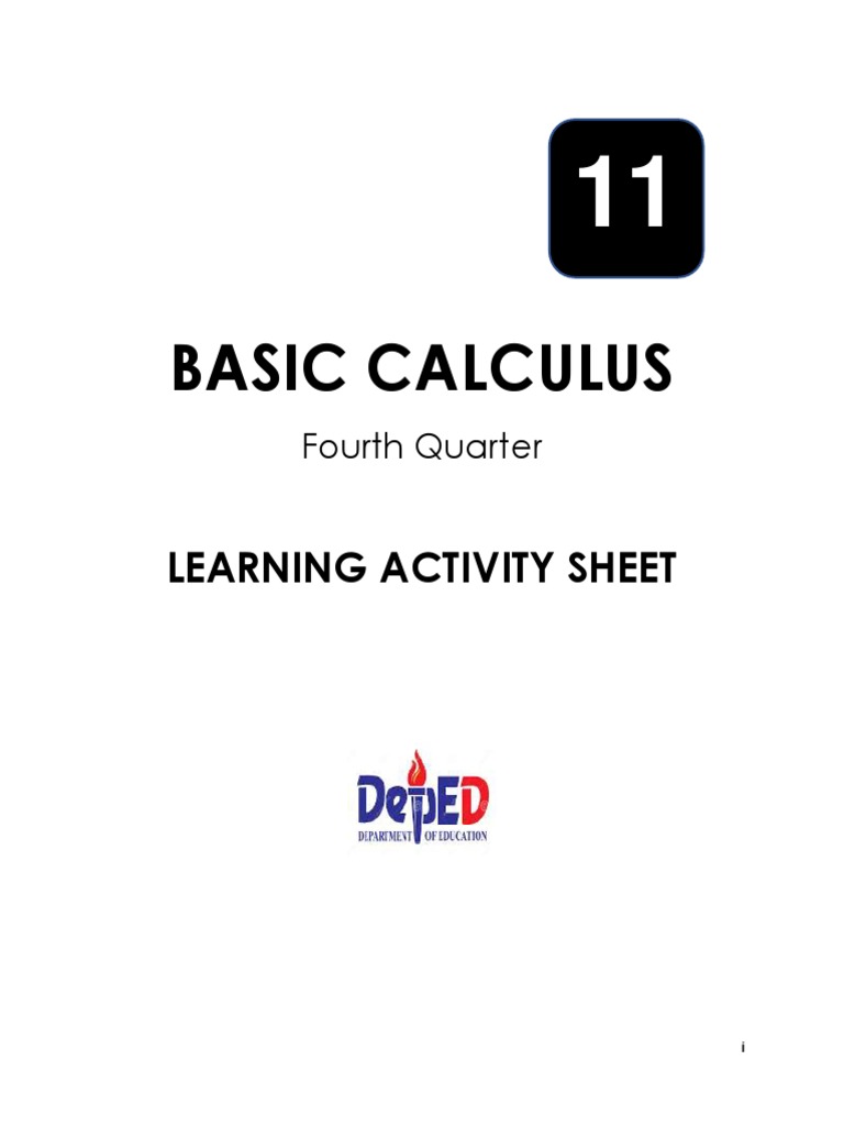 Basic-Calculus LAS Q4 | PDF | Integral | Mathematical Analysis
