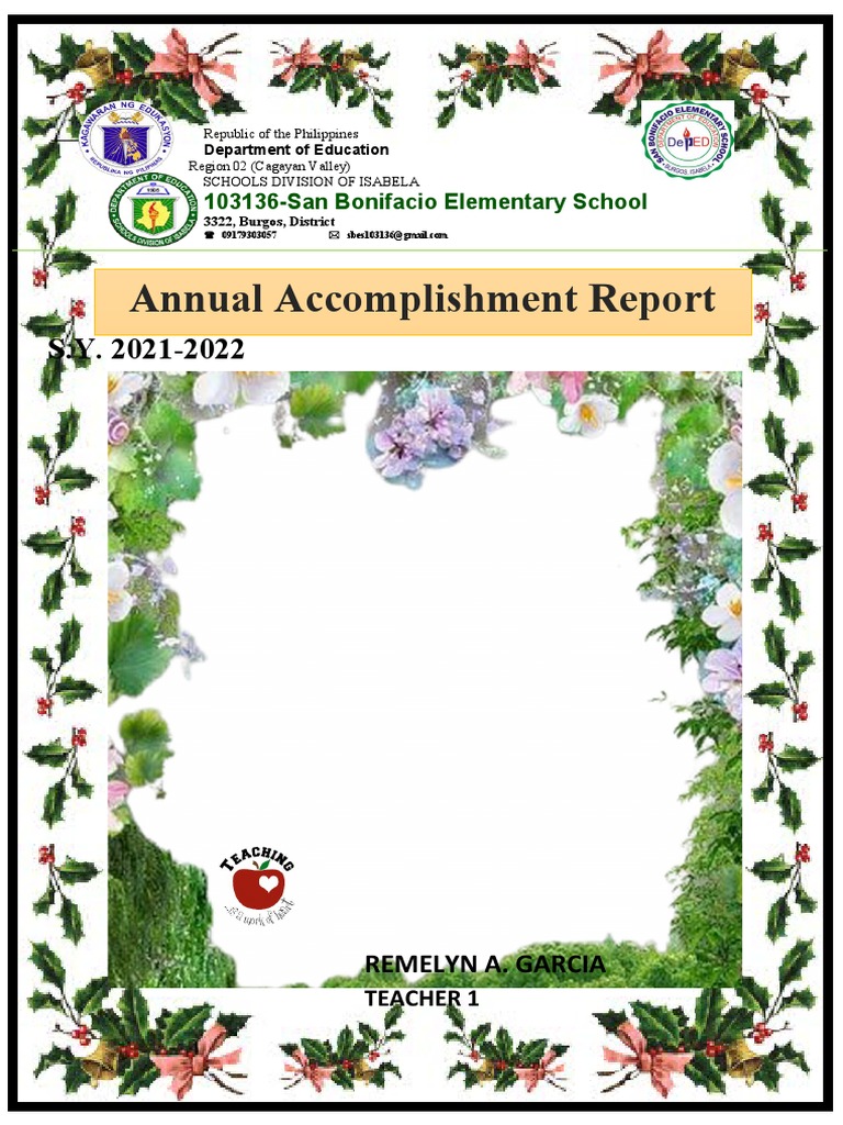 Annual Accomplishment Report 2021-2022 | PDF