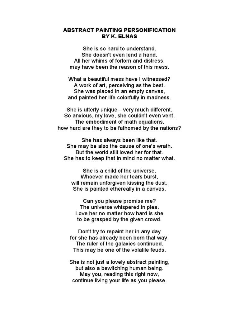 Abstract Painting Personification | PDF