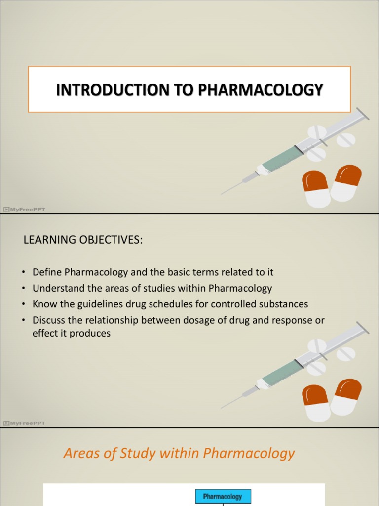Introduction To Pharmacology Week1 | PDF | Pharmacology | Phases Of ...