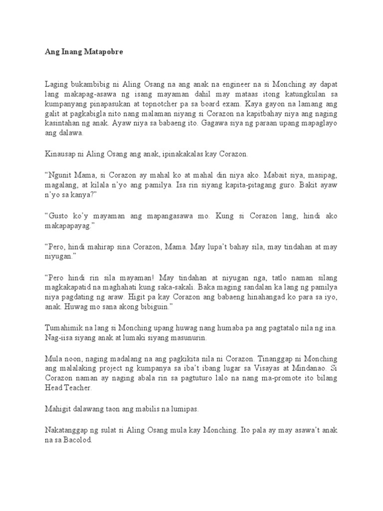 Maikling Kwento.. | PDF