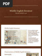 Middle English Literature | PDF | Chivalric Romance | English Literature