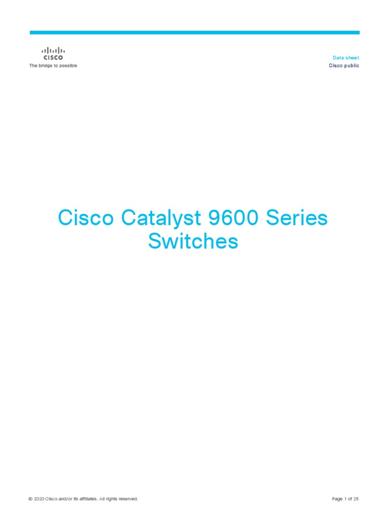 NB 06 Cat9600 Series Data Sheet Cte en | PDF | Power Supply | Computer ...