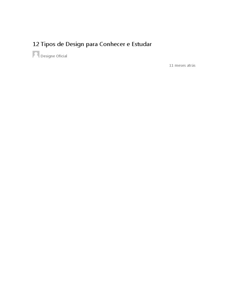 Tipos de Design | Download grátis PDF | Marca | Esboço