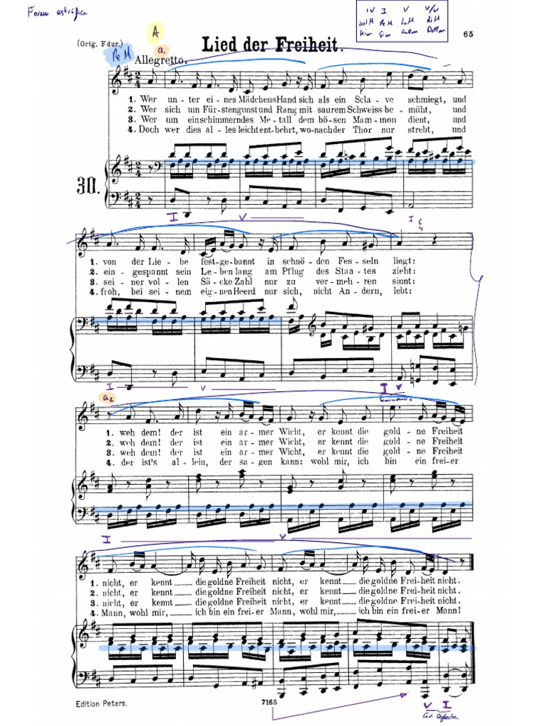 Mozart - Lied Der Freiheit MV RSL | PDF