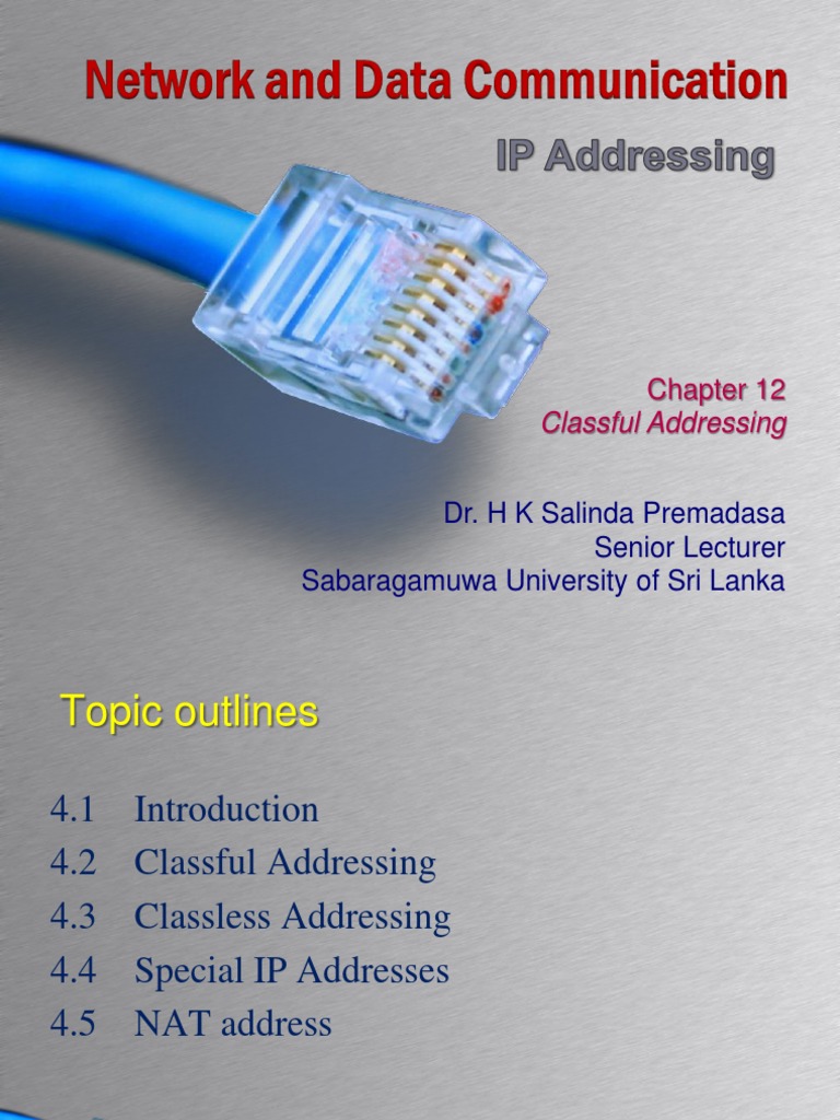 Dr H K Salinda Premadasa Senior Lecturer Sabaragamuwa University Of