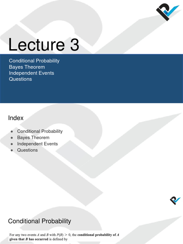Applying Probability Concepts: Conditional Probability, Bayes' Theorem ...
