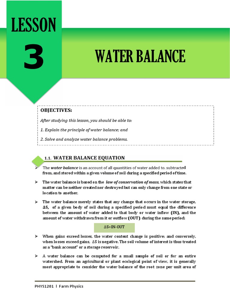 Water Balance and Hydrologic Cycle | PDF | Rain | Water Vapor