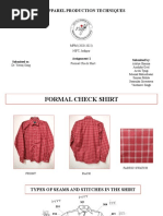 Process Flow Chart of Shirt Manufacturing | PDF | Shirt | Embroidery