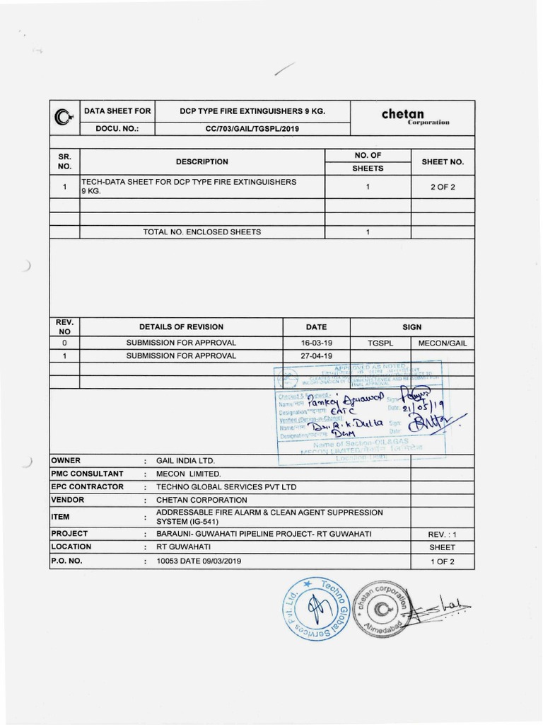 DCP - 9 KG - Fire Extinguisher | PDF