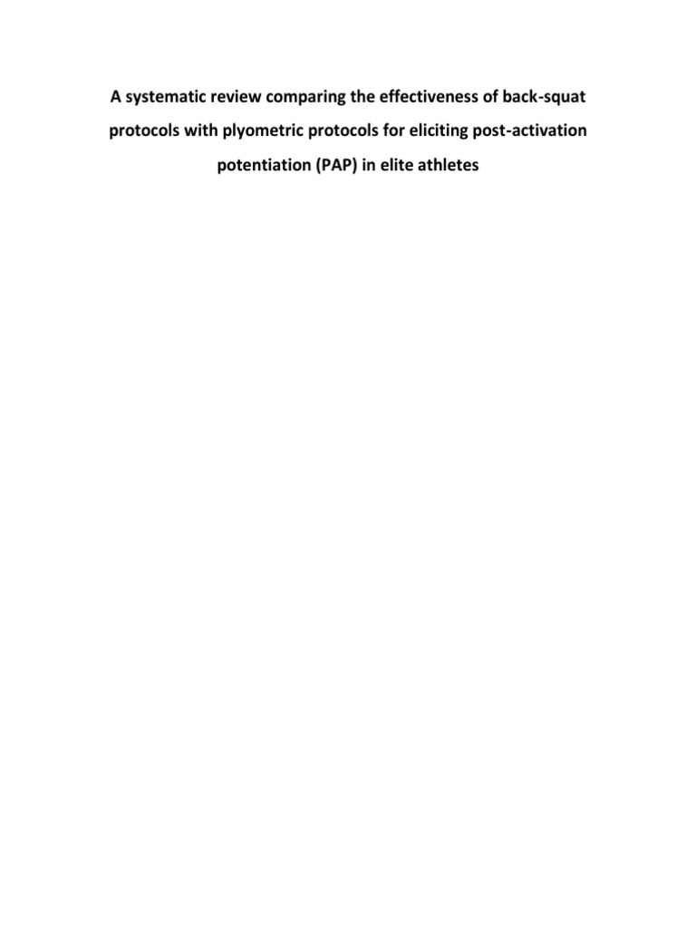 Sprintscience Dissertation Pdf Muscle Contraction Systematic Review